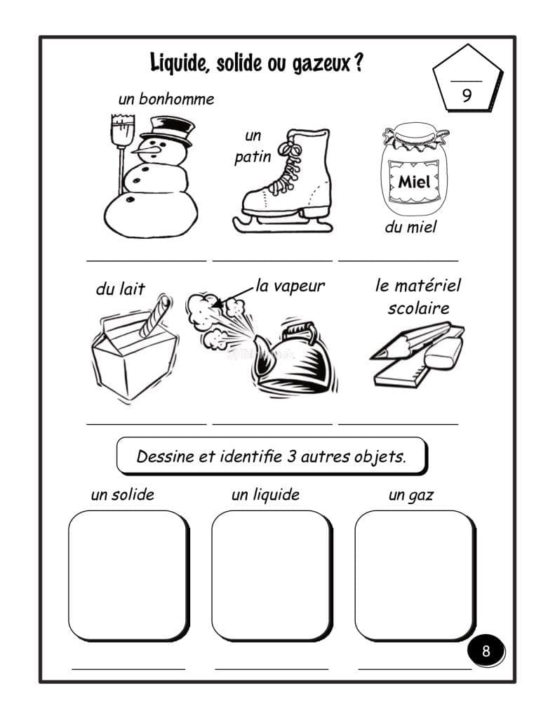 2e année - Les liquides et les solides - "HYBRIDE" — Fiches ...