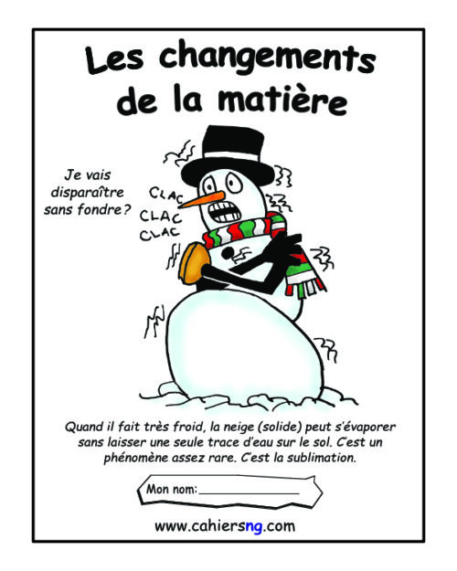 Les changements de la matière (5e) - Nouvelle série ! — Fiches ...