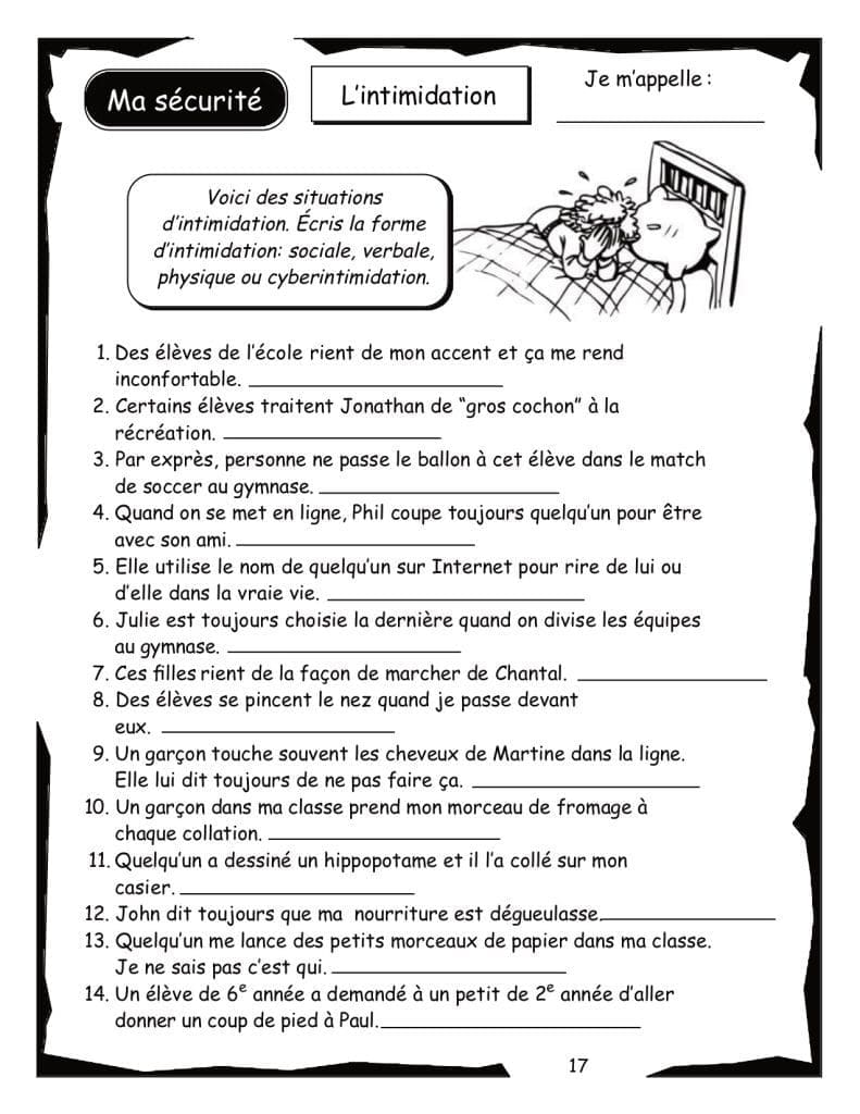 Carnet de santé (4e année) - PDF — Fiches reproductibles pour ...