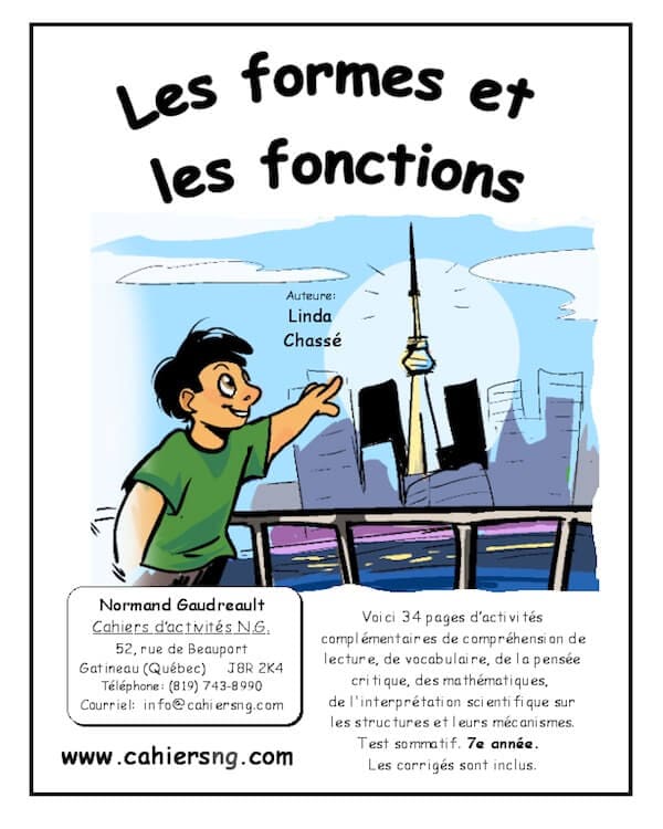 Les formes et les fonctions (7e) - PDF — Fiches reproductibles pour ...