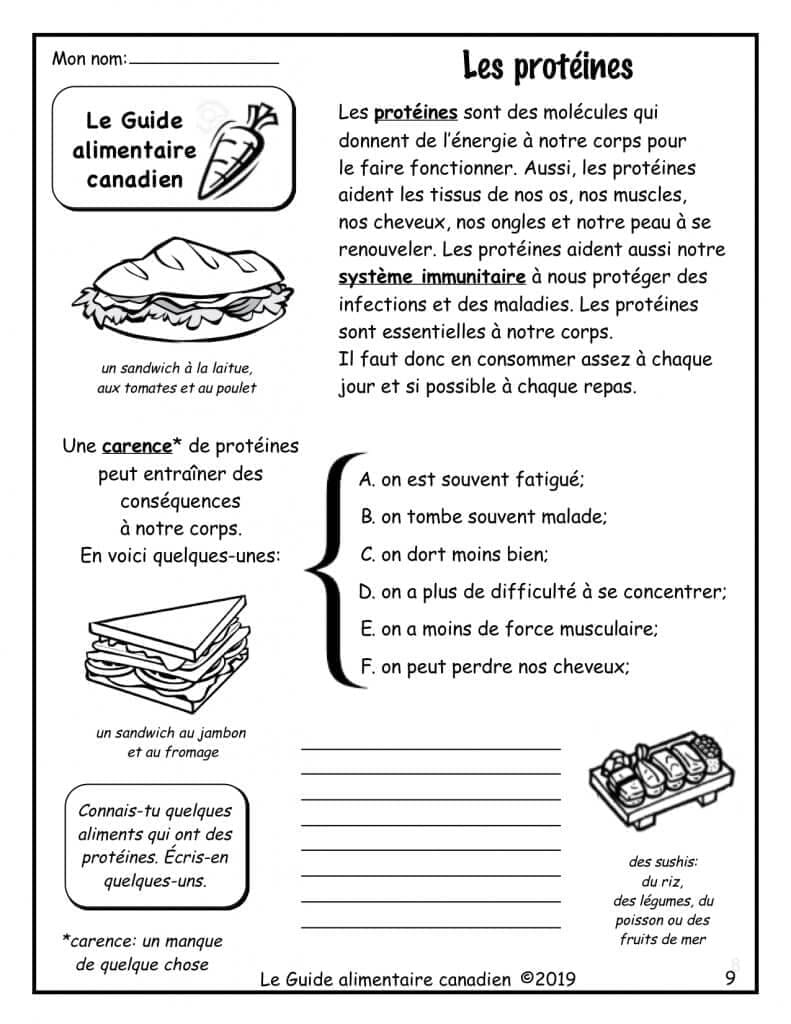 Le Guide alimentaire canadien - PDF (4e/5e) — Fiches reproductibles ...