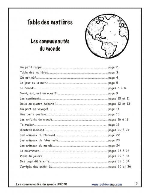 Les communautés du monde - (2e/3e années) — Fiches reproductibles pour ...