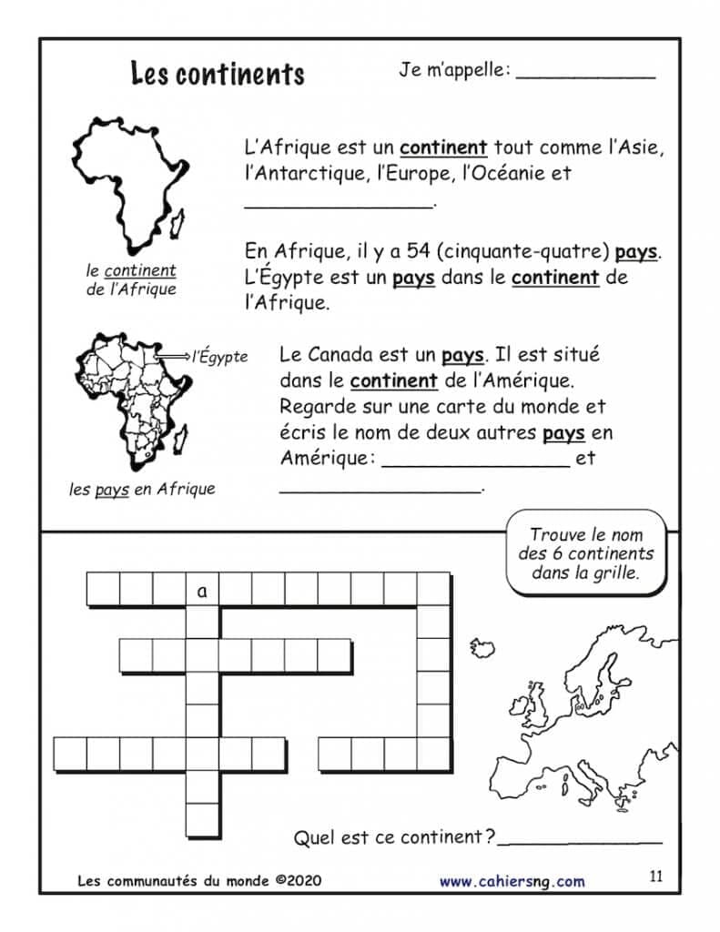 Les communautés du monde - (2e/3e années) — Fiches reproductibles pour ...