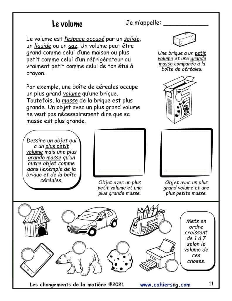 Les changements de la matière (5e) - Nouvelle série ! — Fiches ...