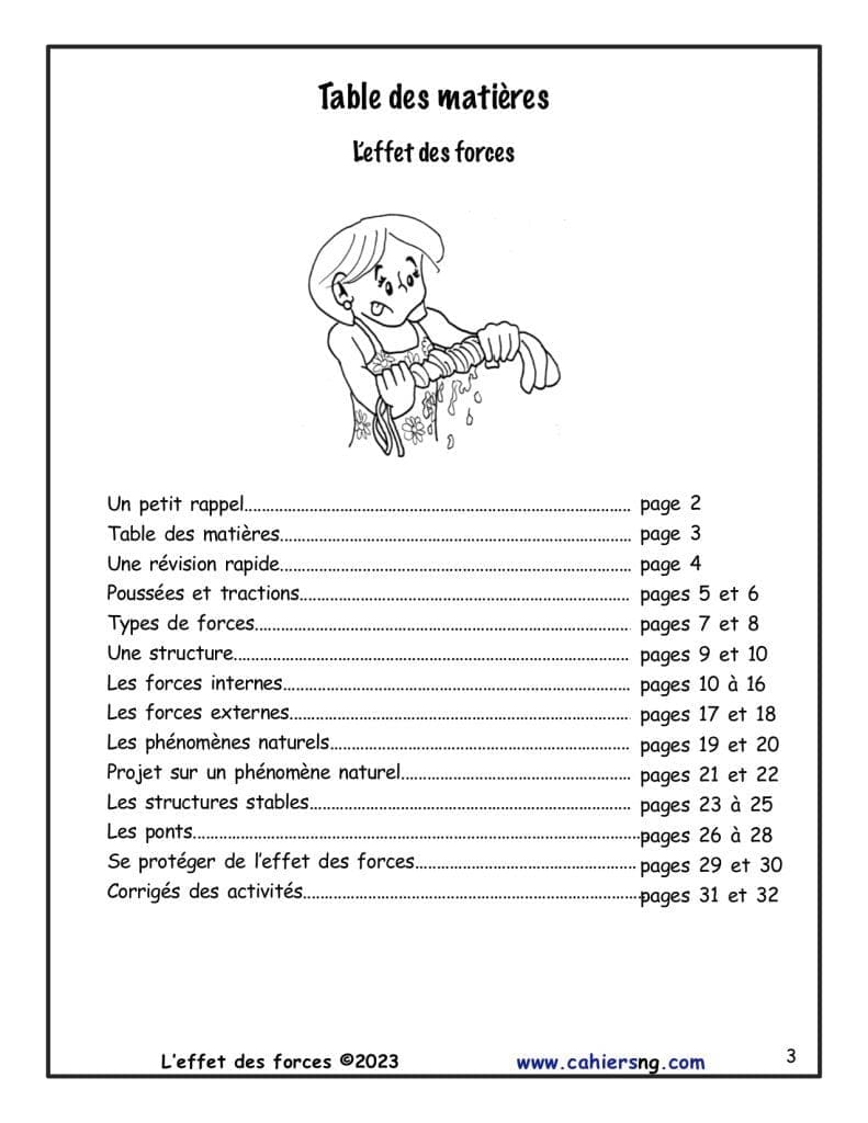 L'effet des forces (5e) - Nouvelle série ! NOUVEAUTÉ ! — Fiches ...