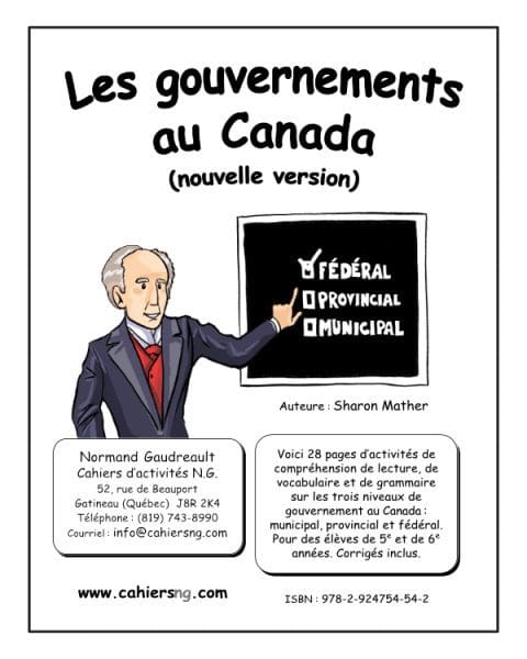 Les gouvernements au Canada - (5e/6e) - "REFAIT !" — Fiches ...